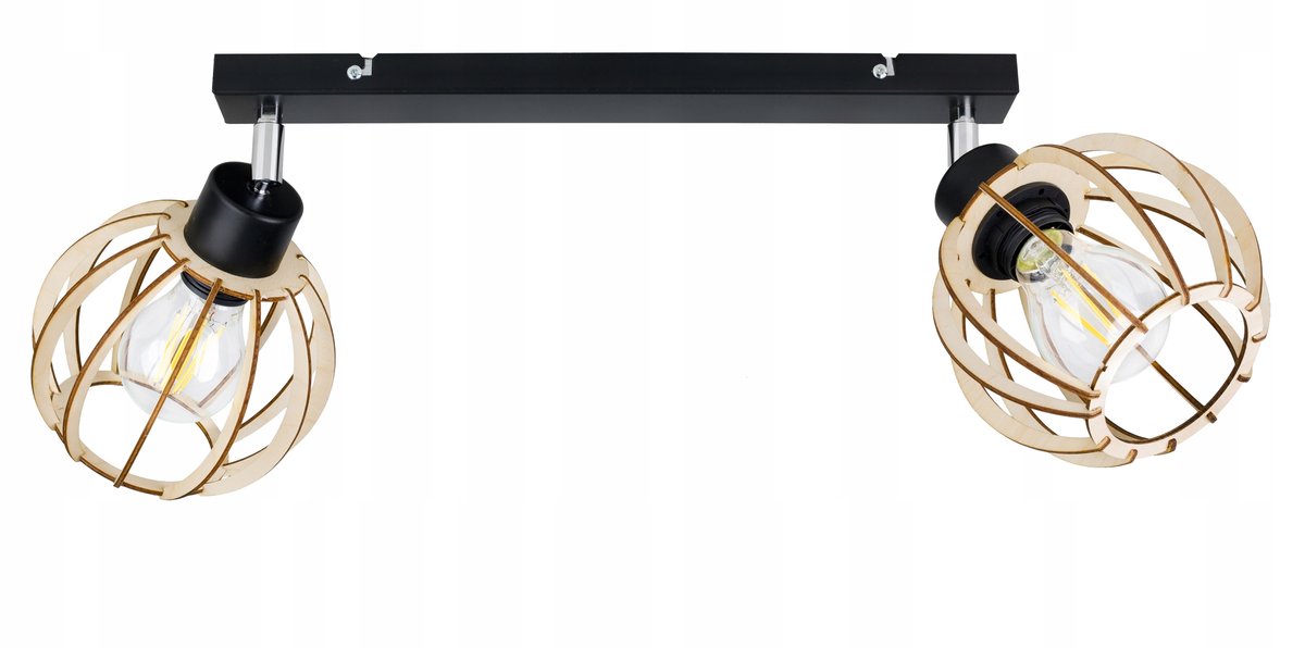 LAMPA WISZĄCA plafon żyrandol sufitowa LOFT Drewno - LED-ONE | Sklep EMPIK.COM