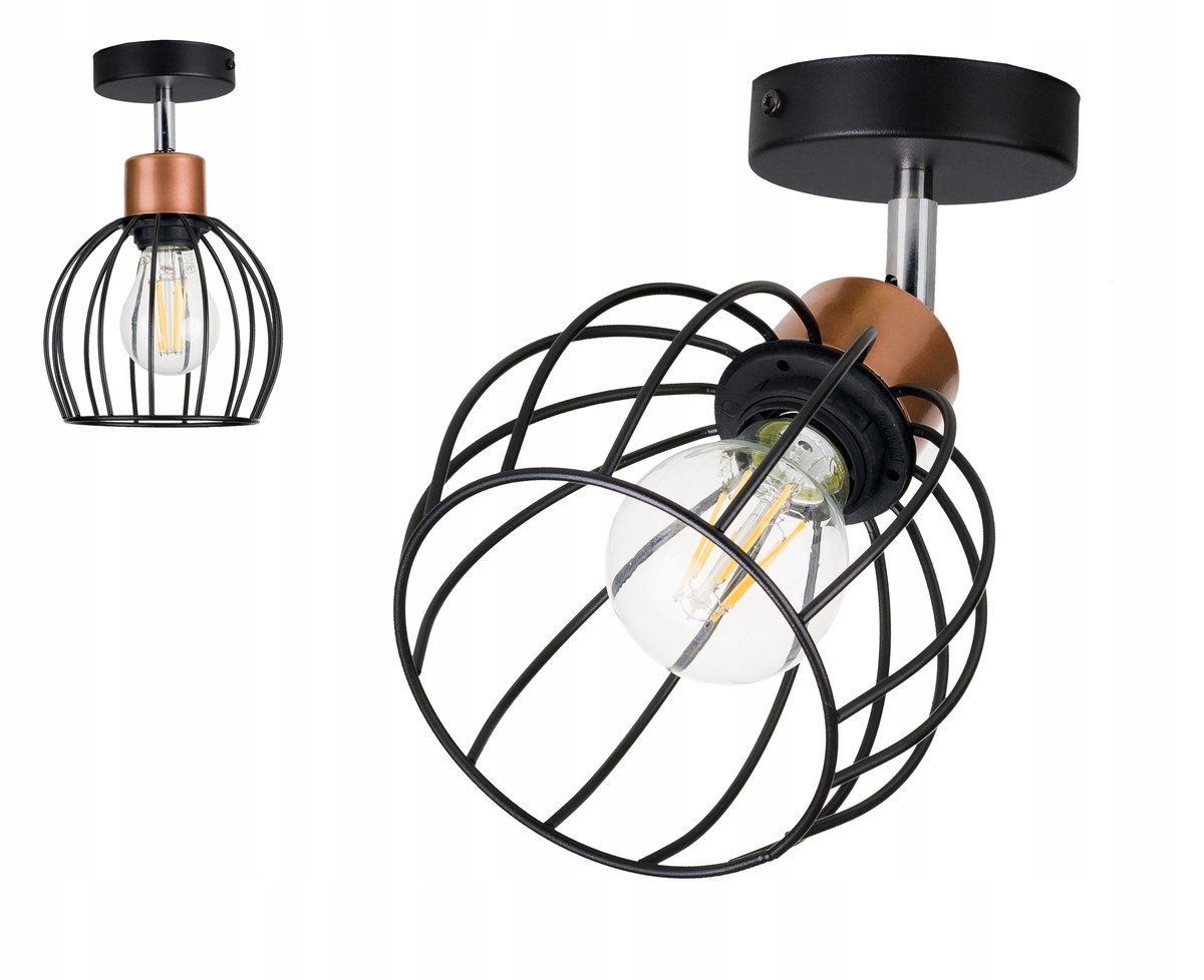 LAMPA WISZĄCA plafon żyrandol sufitowa LOFT KULA 1 - LED-ONE | Sklep ...