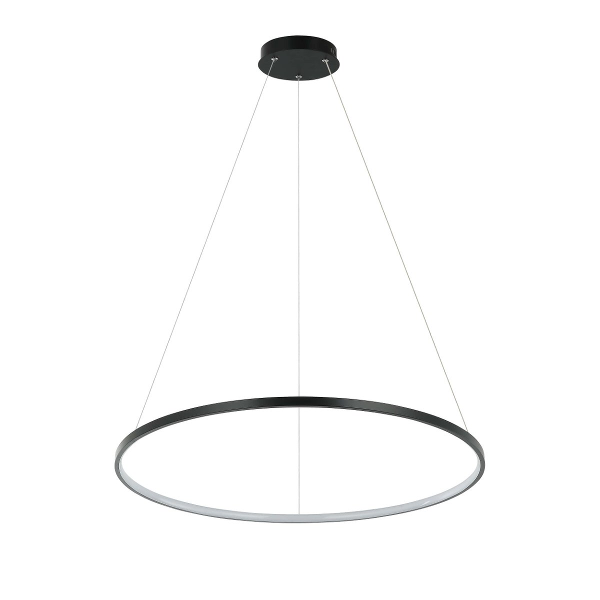 Lampa wisząca Ring średni CCT 1xLED czarny LP-909/1P M BK CCT - Light Prestige | Sklep EMPIK.COM