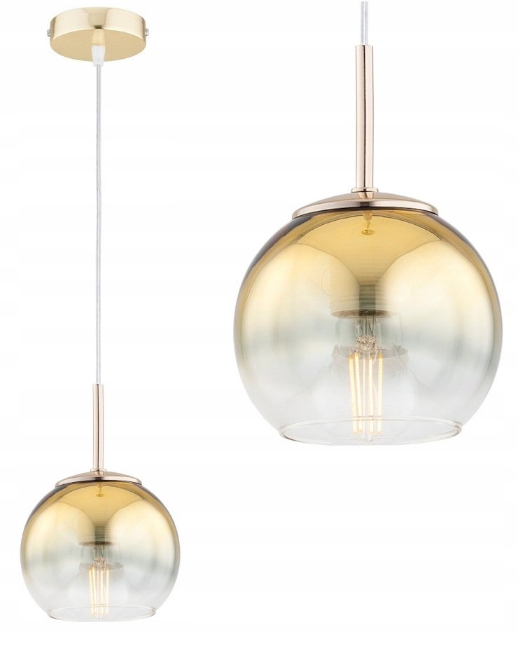 Lampa Wisząca Sufitowa Złota Żyrandol Kule Astra Led E27 - Elko ...