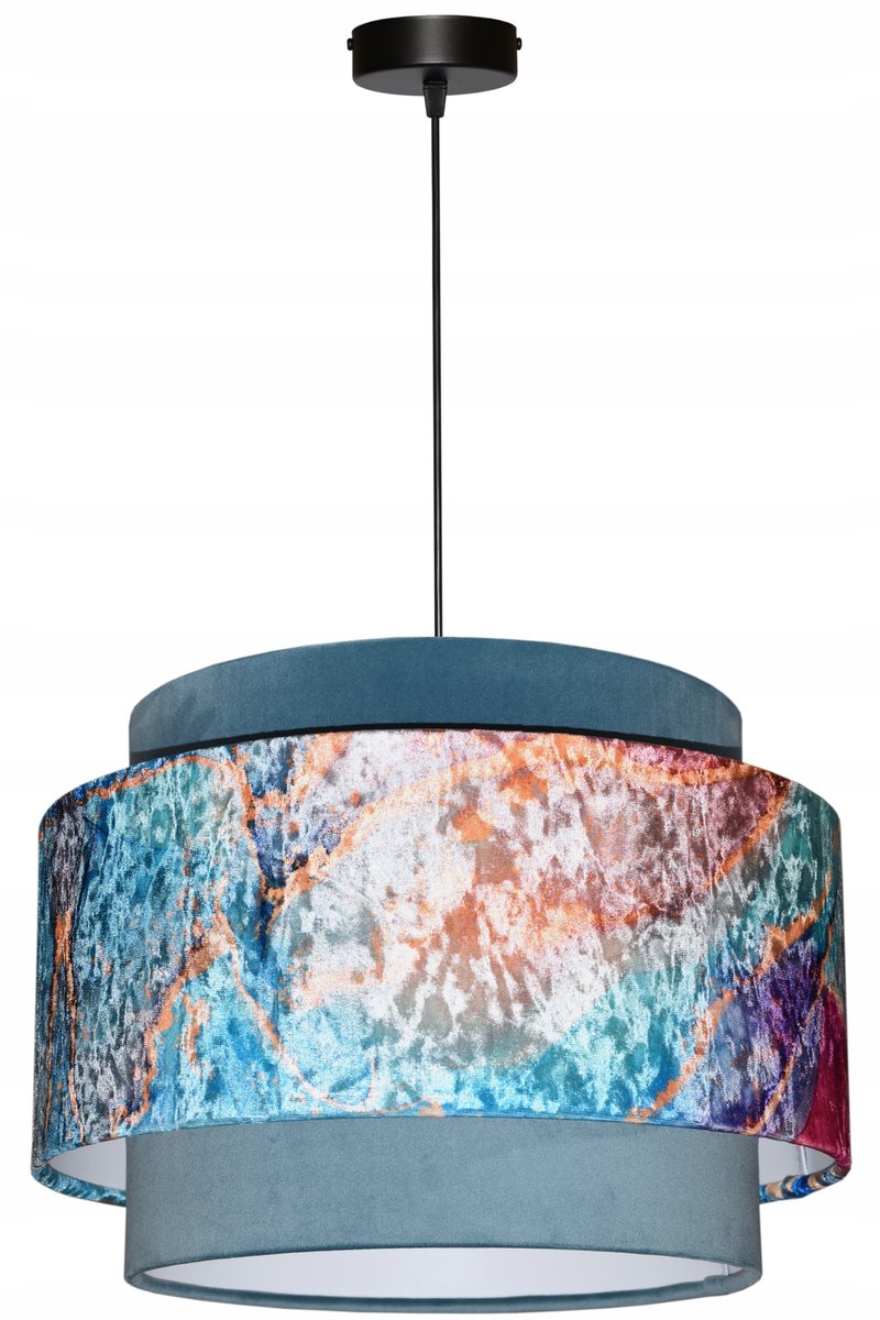 LAMPA Wisząca Sufitowa Zwis ŻYRANDOL ABAŻUR 35/25 E27 GEODY 02 PANCA ...
