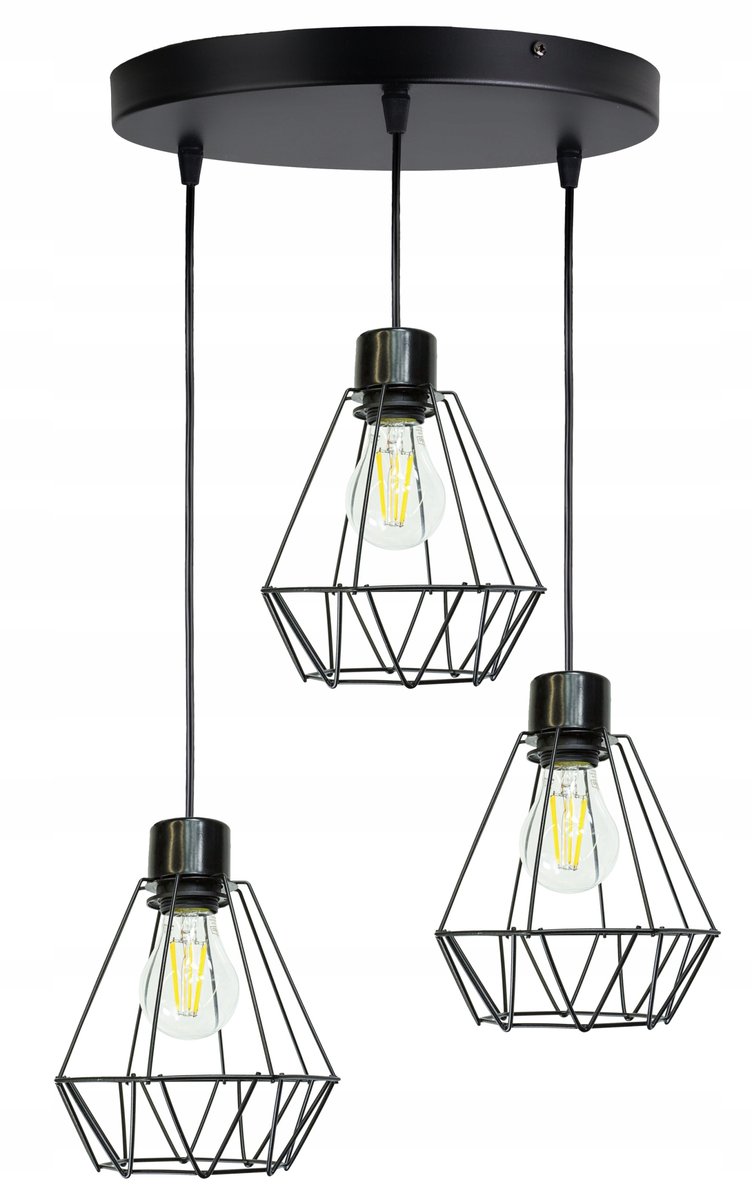 LAMPA WISZĄCA SUFITOWA ŻYRANDOL ZWIS BRYLANT DRUT - LED-ONE | Sklep EMPIK.COM