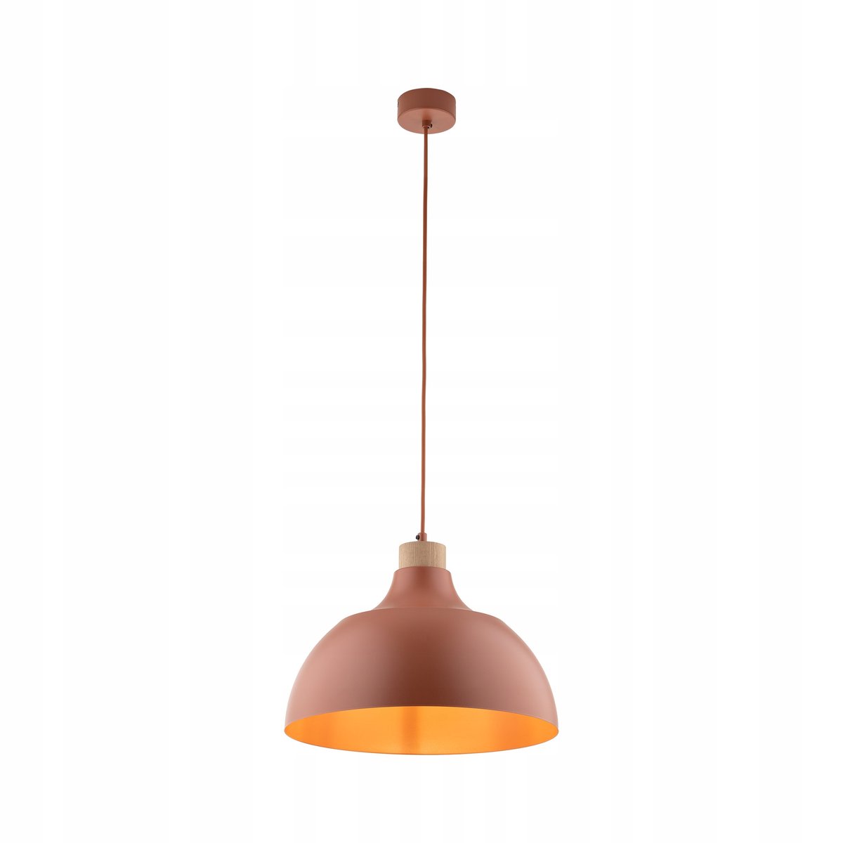 Lampa wisząca TK Lighting CAP ceglana Loft metalowy klosz mat 34cm - TK-Lighting | Sklep EMPIK.COM