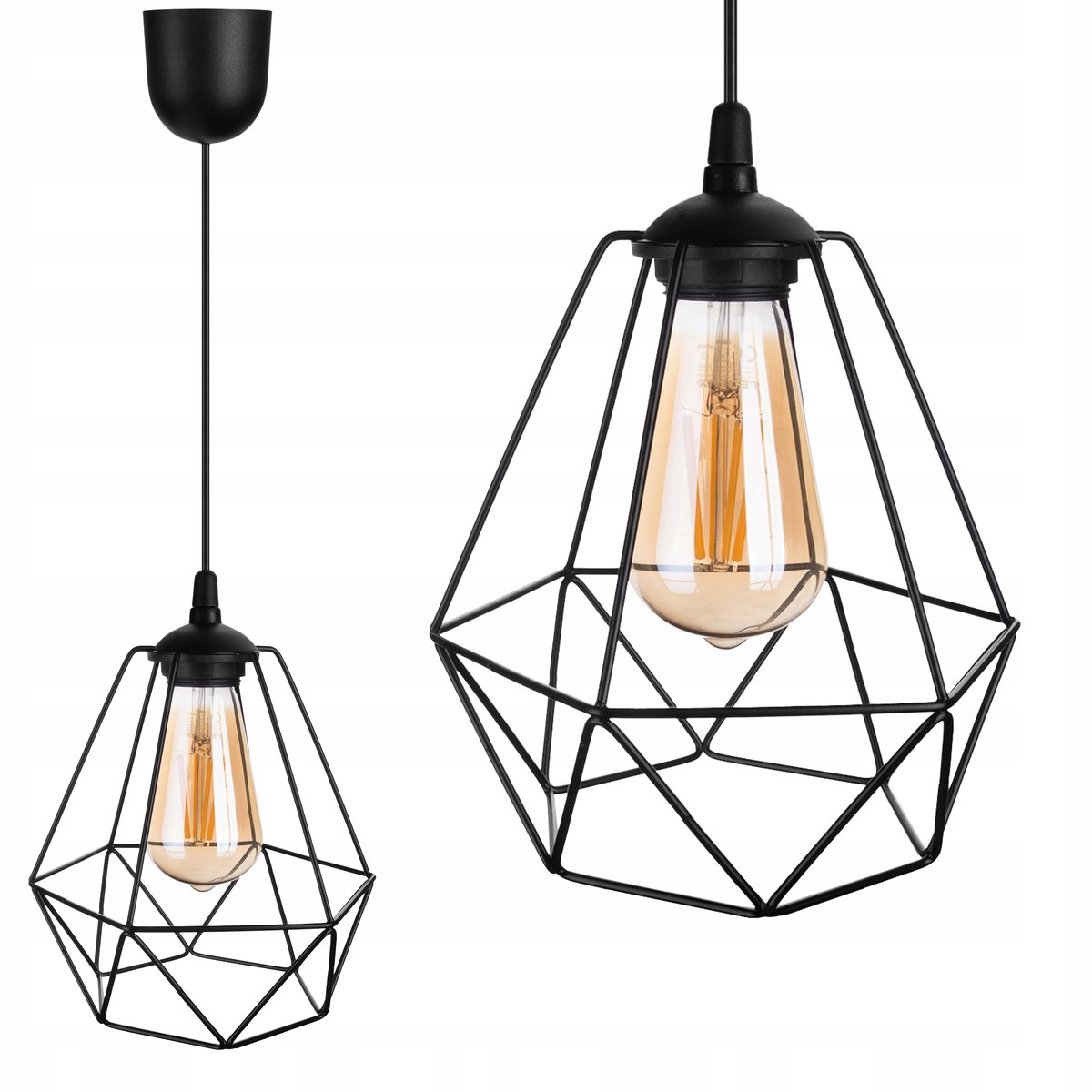 LAMPA WISZĄCA ZWIS żyrandol sufiowa loft BRYLANT 1 - INECT | Sklep EMPIK.COM