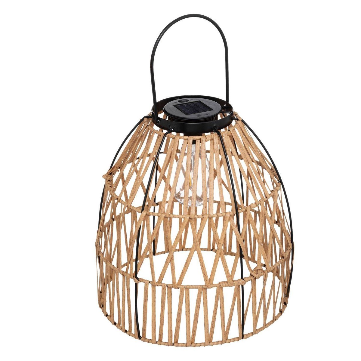 Lampion solarny na balkon Esha, wys. 32,5 cm - JJA SAS | Sklep EMPIK.COM