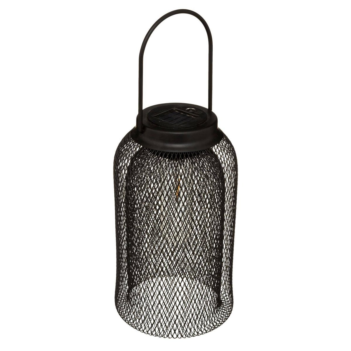 Lampion solarny Zoe, metalowy, wys. 26 cm - JJA SAS | Sklep EMPIK.COM