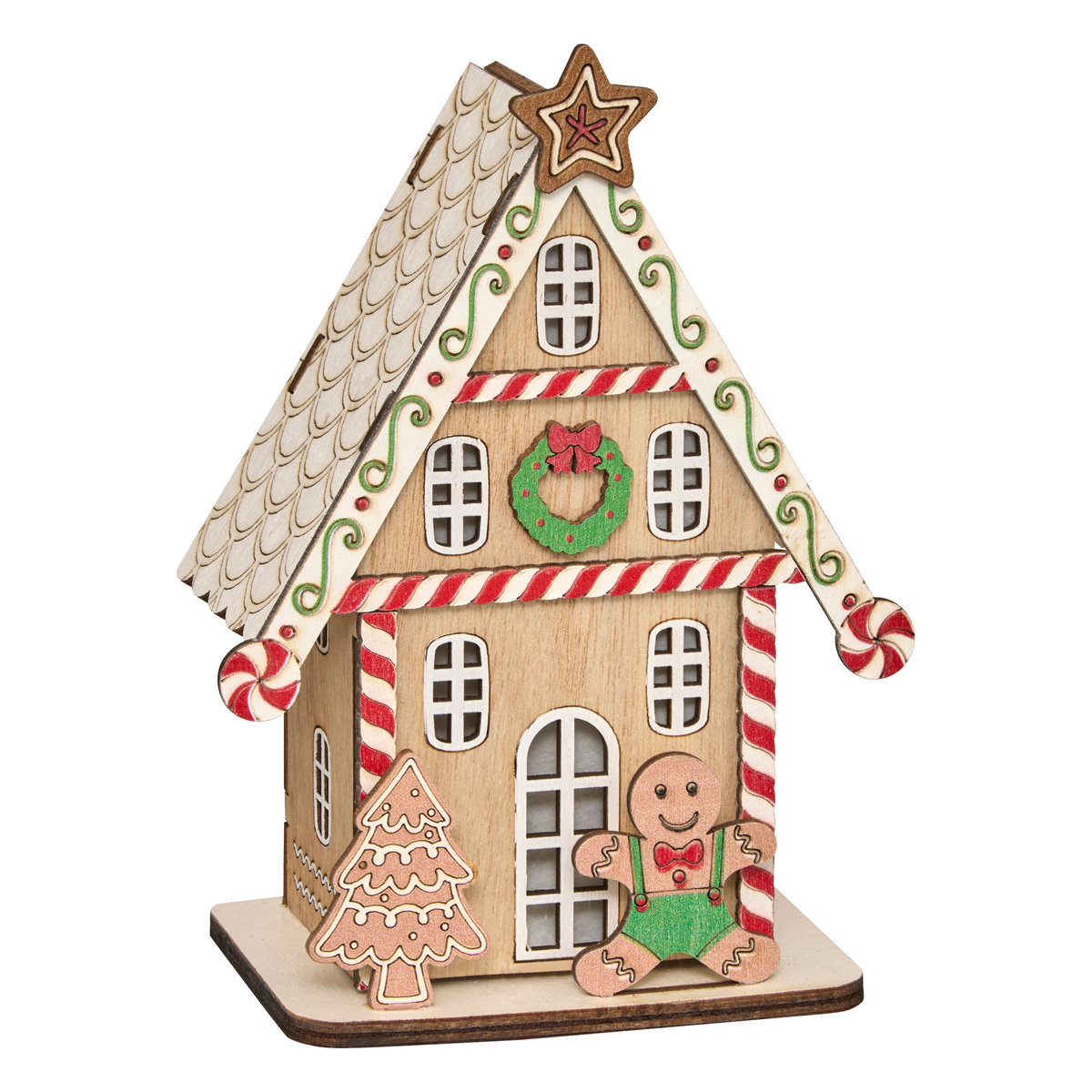 Lampion świąteczny LED, domek z piernika, 15 cm - Ritzenhoff | Sklep EMPIK.COM