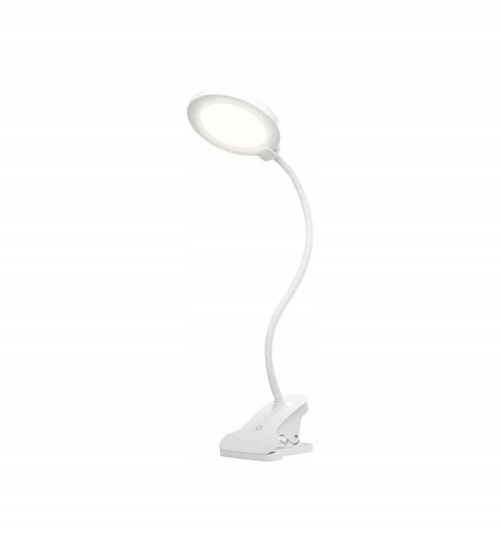 LAMPKA BIURKOWA LED 5W KIM BIAŁA Z KLIPSEM - Nilsen | Sklep EMPIK.COM