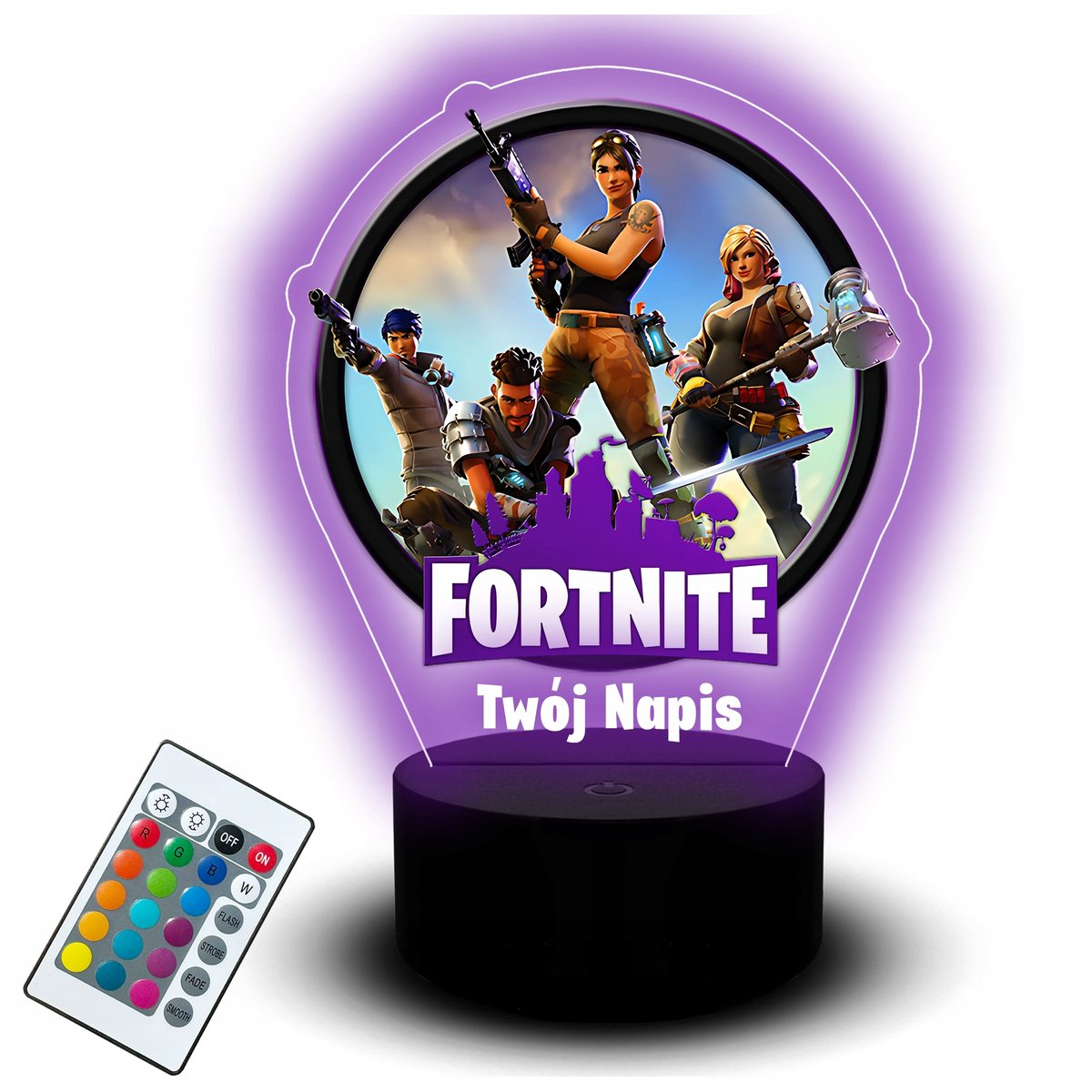 Lampka dla Gracza Zestaw Gamingowy Statuetka Led Fortnite Battle Royal ...