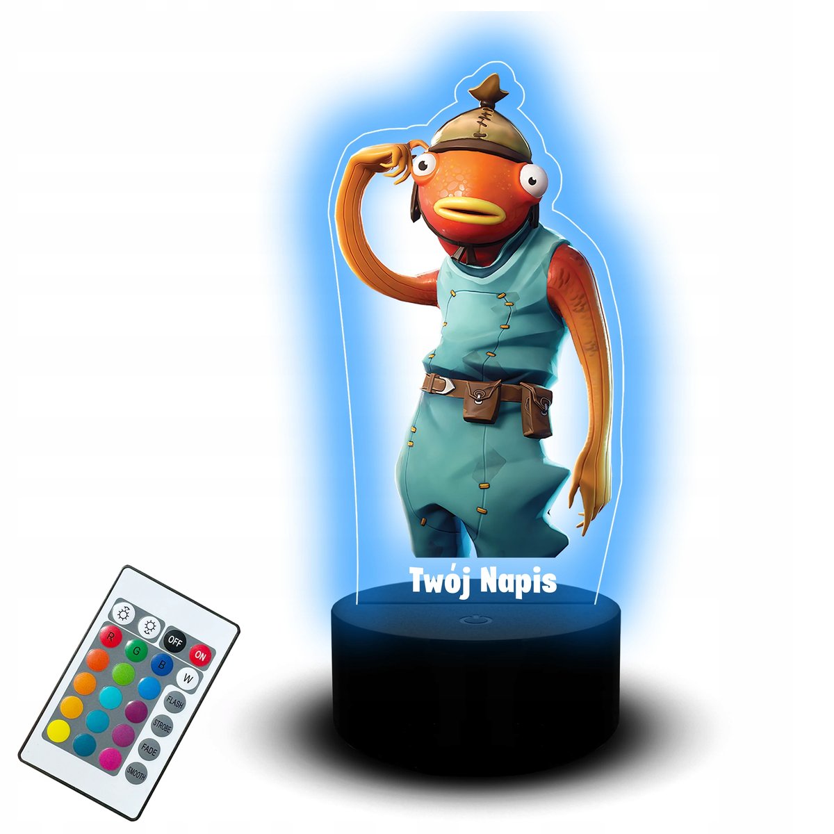Lampka Gamingowa Led Łyba Fortnite Paluch Rybny Zestaw Prezent dla ...