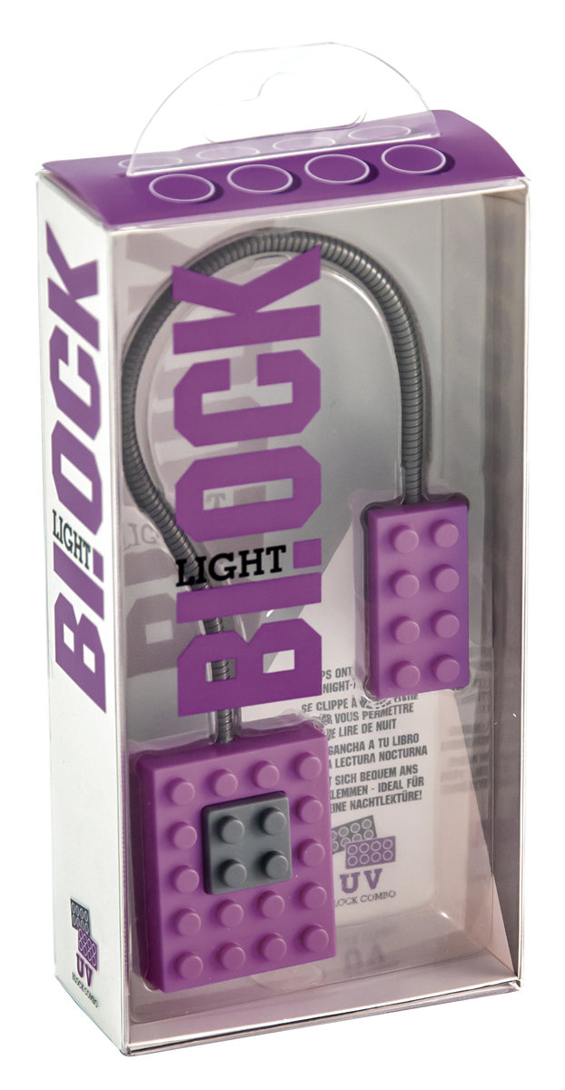 Lampka książkowa klocek fiolet - IF | Sklep EMPIK.COM