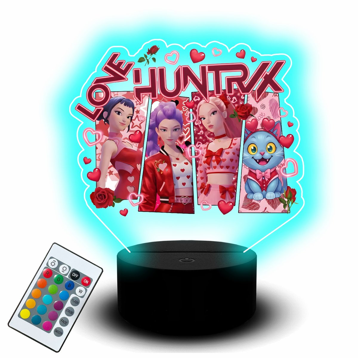 Lampka Led Anime K-Pop Prezent Dla Fanki Huntrix Na Urodziny Dzień ...