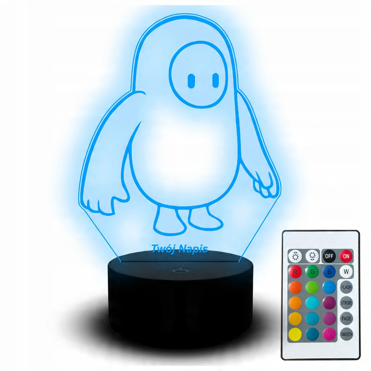 Lampka Led Figurka Fall Guys na Usb dla Dziecka Gracza Zestaw Pilot Imię - Inna marka | Sklep ...