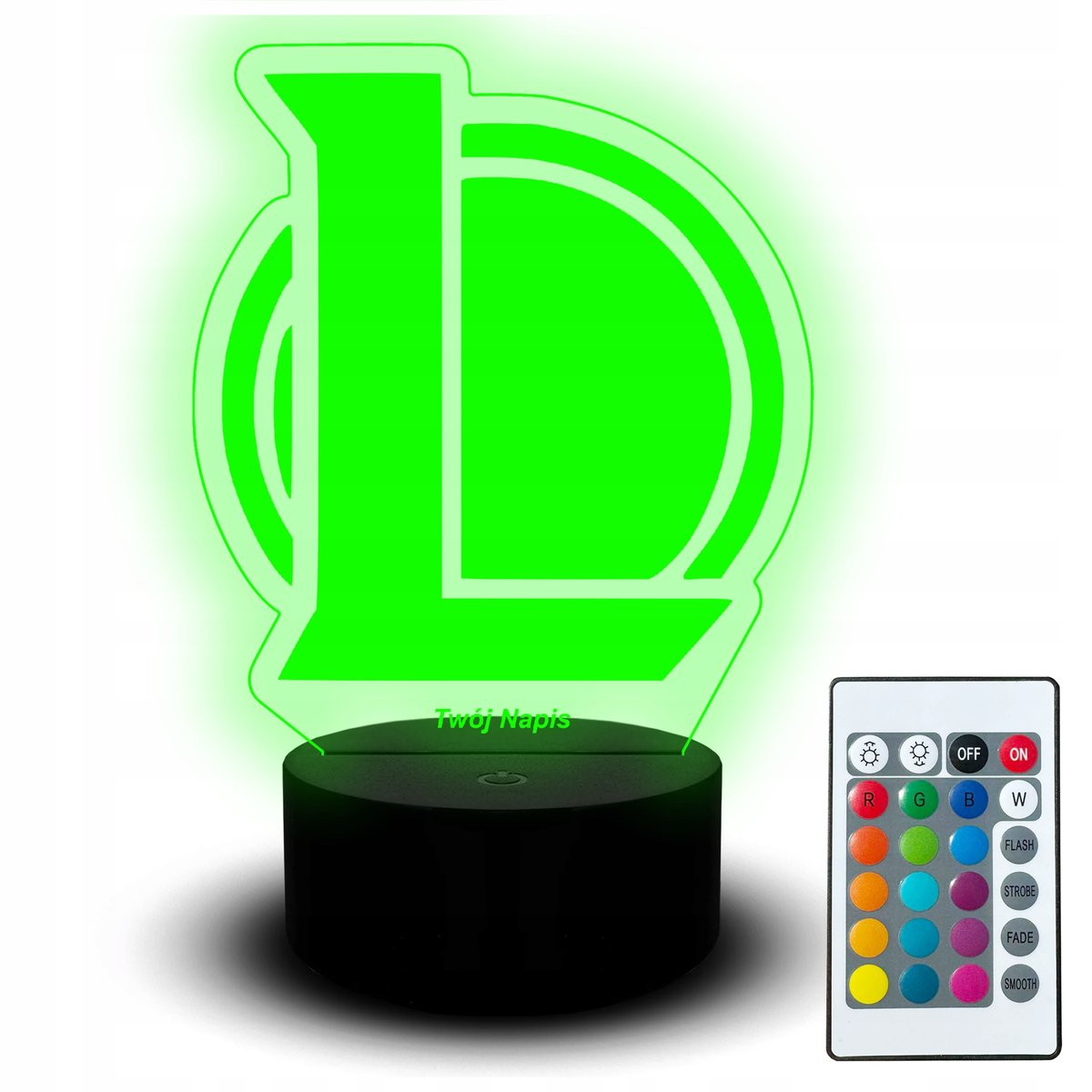 Lampka Led Gamingowa Logo League of Legends LoL Gra dla Graczy Imię ...
