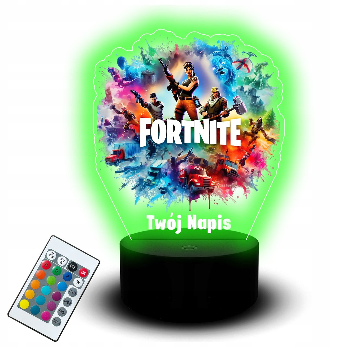 Lampka Led Nocna dla Gracza Drużyna Fortnite Royal Battle Zestaw ...