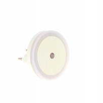 Lampka LED nocna do kontaktu CZUJNIK ZMIERZCHU BIAŁA OKRĄGŁA - APPIO | Sklep EMPIK.COM