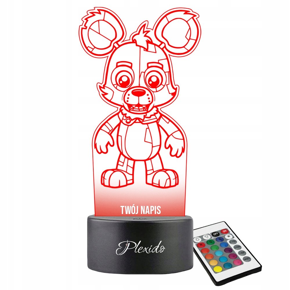 Lampka Nocna 3D Led Fnaf Robot - Plexido | Sklep EMPIK.COM