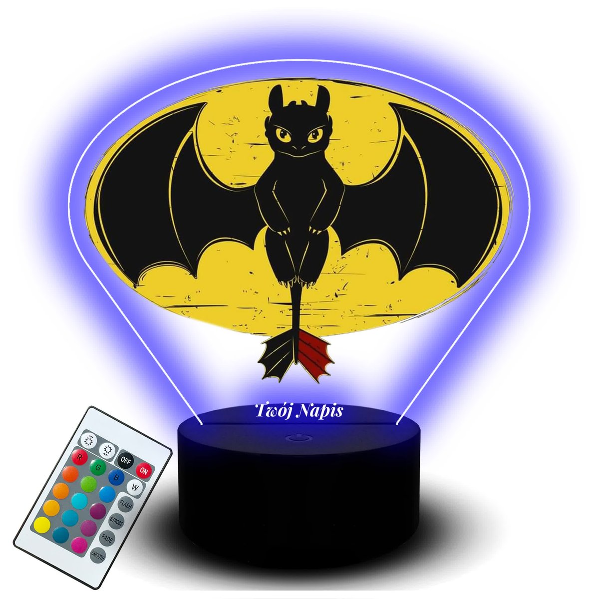 Lampka Nocna Biurkowa Led Bajka Jak Wytresować Smoka Dla Dzieci Smoki ...