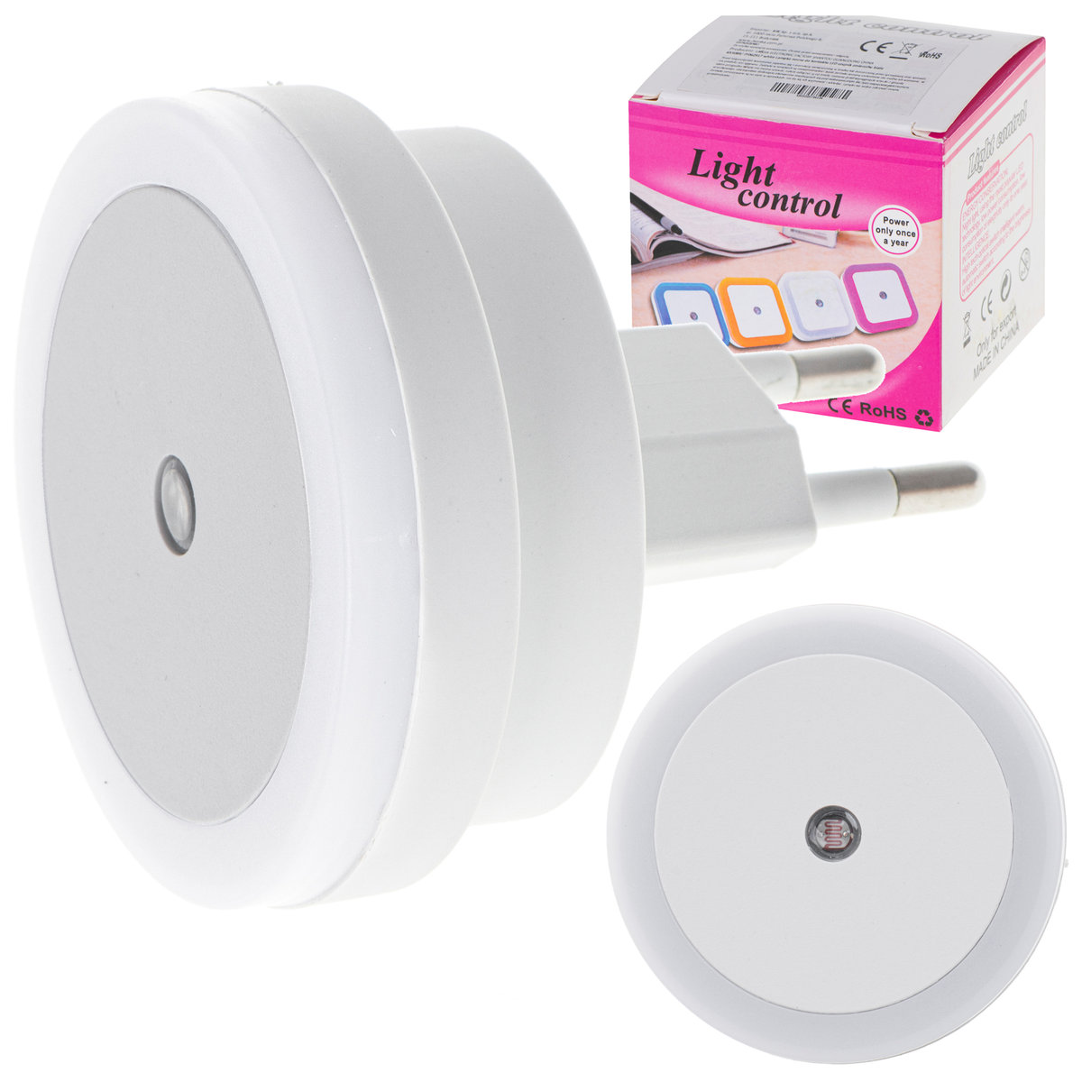 Lampka Nocna Do Kontaktu Energooszczędna Led Czujnik Zmierzchu - ikonka | Sklep EMPIK.COM