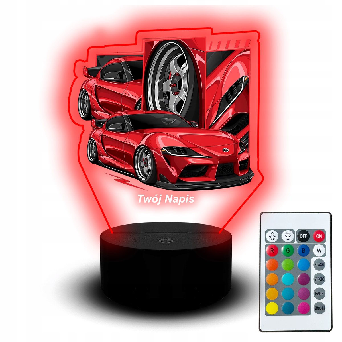 Lampka Nocna Led Biurkowa Toyota Supra Mk5 A90 GR Zestaw na Pilota Auto ...