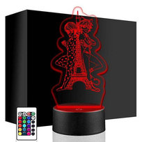 LAMPKA NOCNA LED MIRACULUM MIRACULOUS 3D + PILOT prezent URODZINY ...