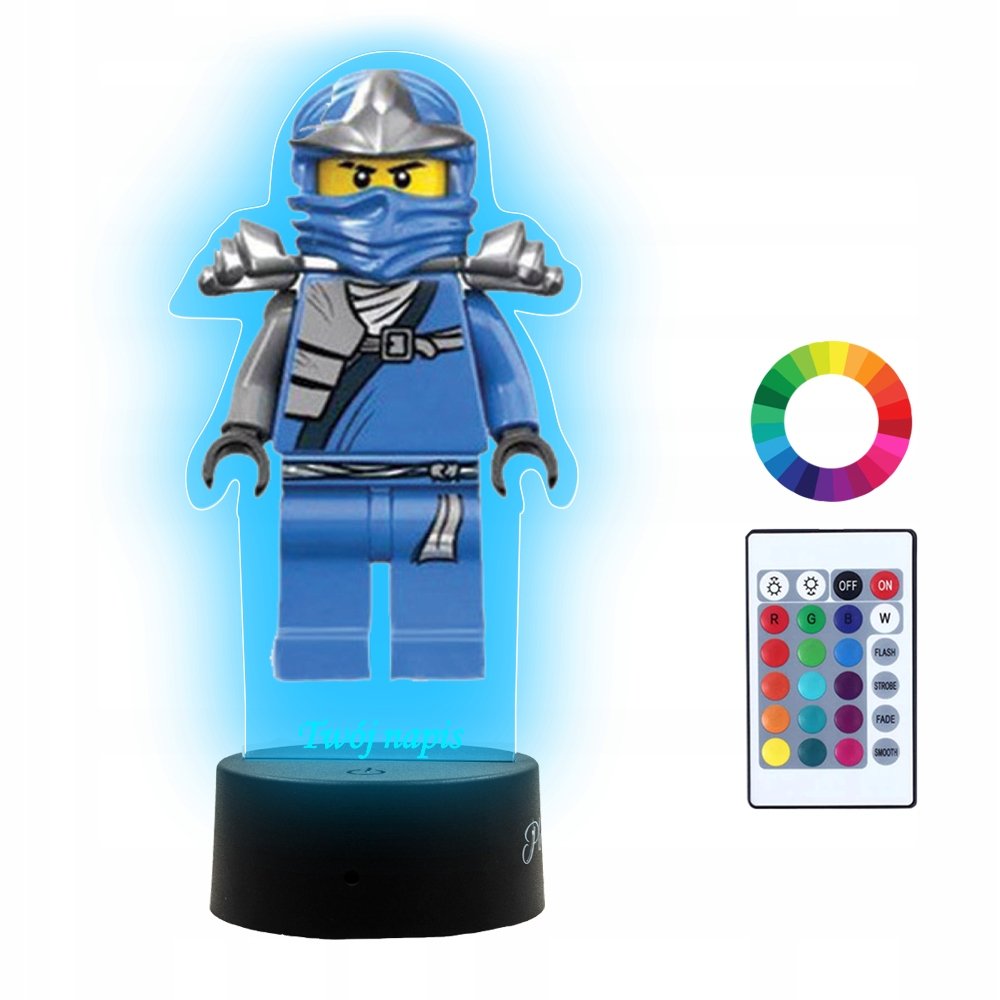 Lampka Nocna LED Ninjago Jay - Plexido | Sklep EMPIK.COM