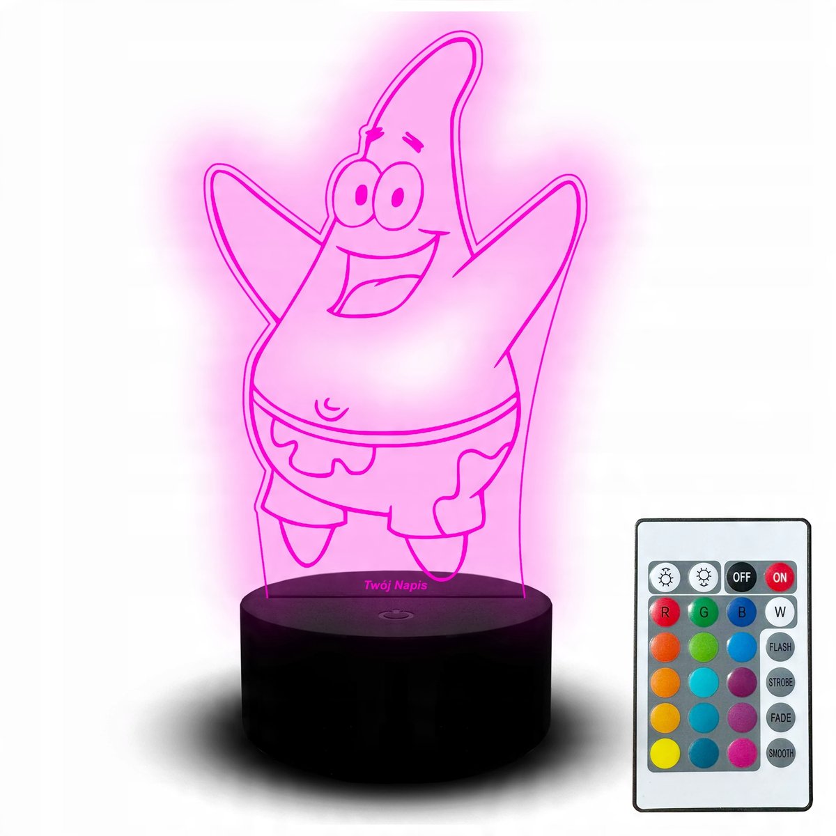 Lampka Nocna Led Spongebob Patryk Prezent Imię Zestaw Prezent dla ...