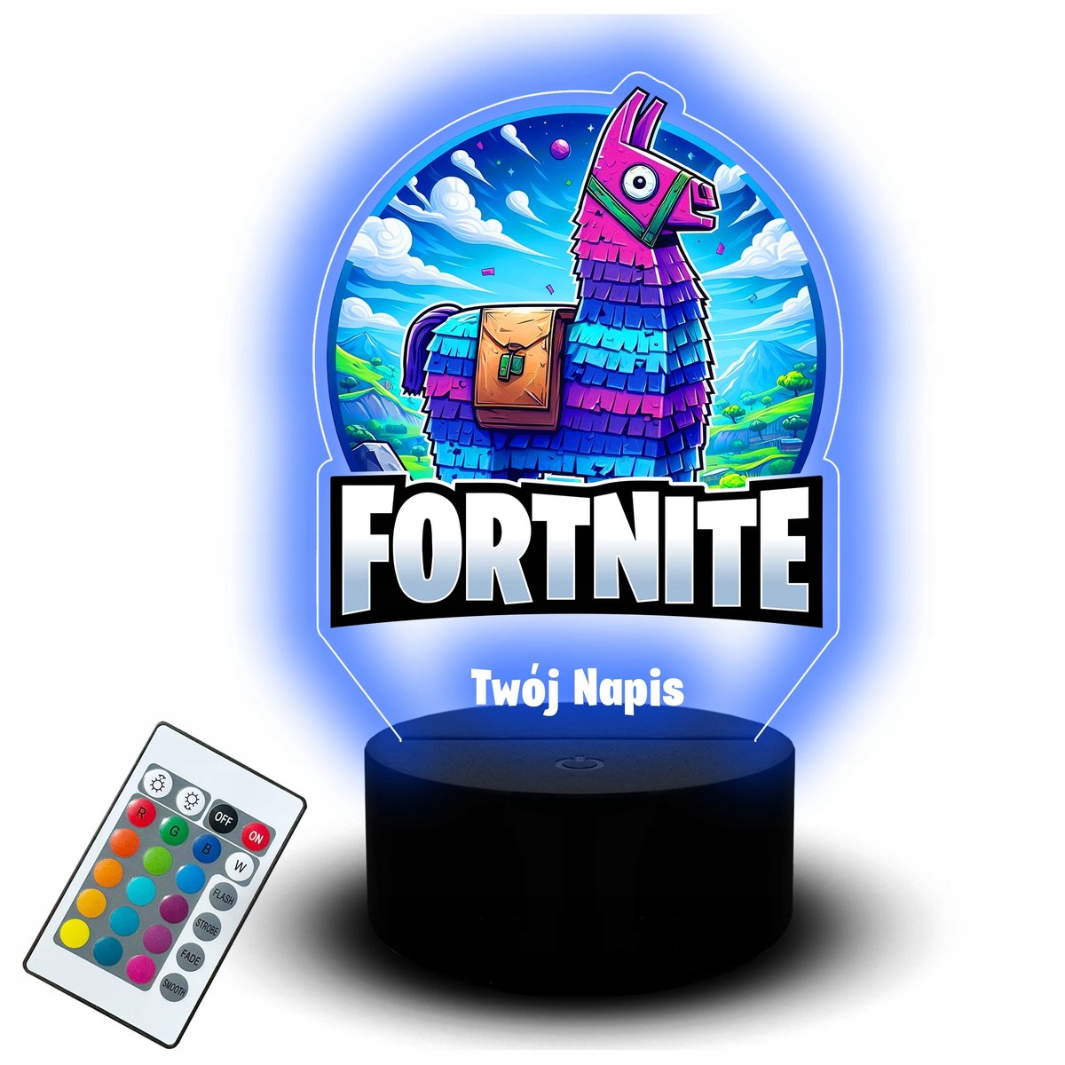 Lampka Nocna Led Zestaw Lama Fortnite dla Gracza Prezent z Gry na ...