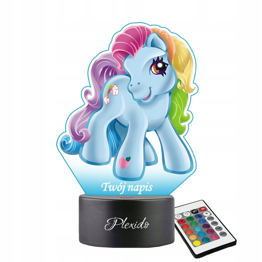 Lampka Nocna z Nadrukiem LED Bajka Dla Dzieci My Little Pony Rainbow ...