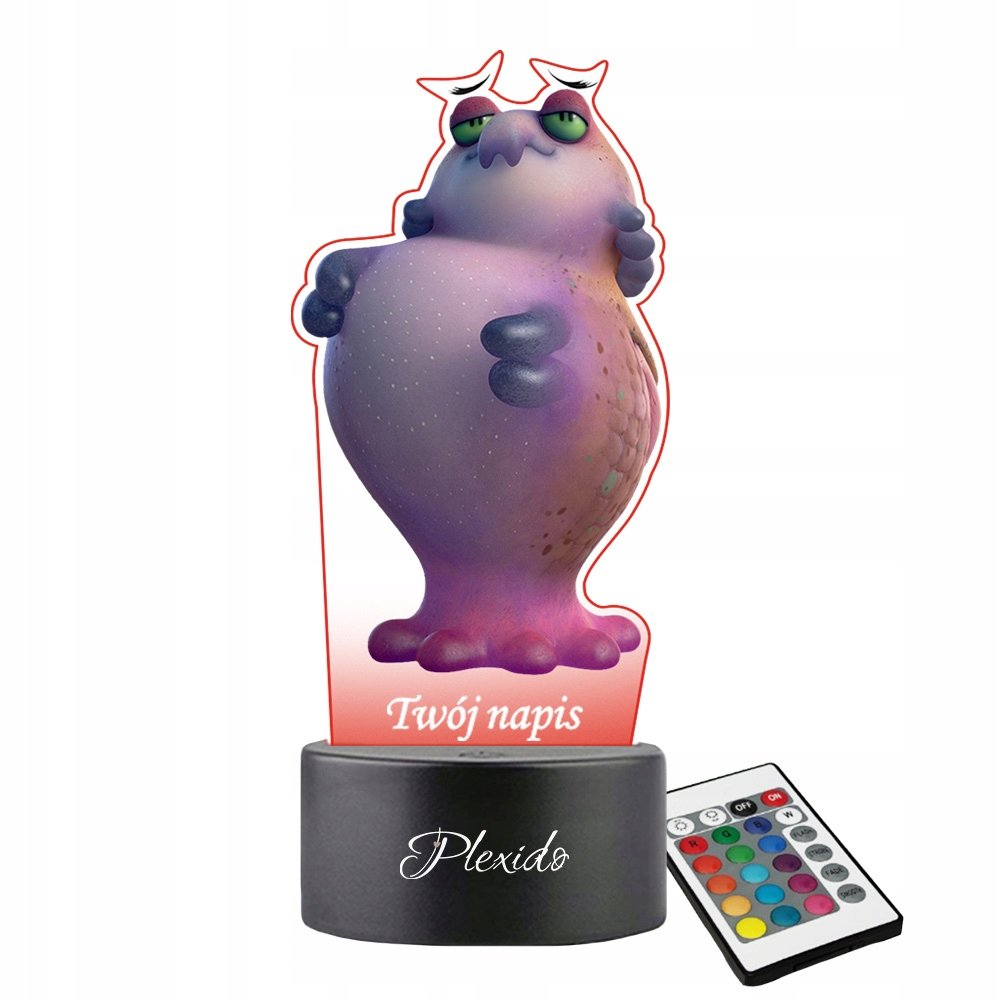 Lampka Nocna Z Nadrukiem Uv Led 3D Bajka Elio Helix - Plexido | Sklep ...