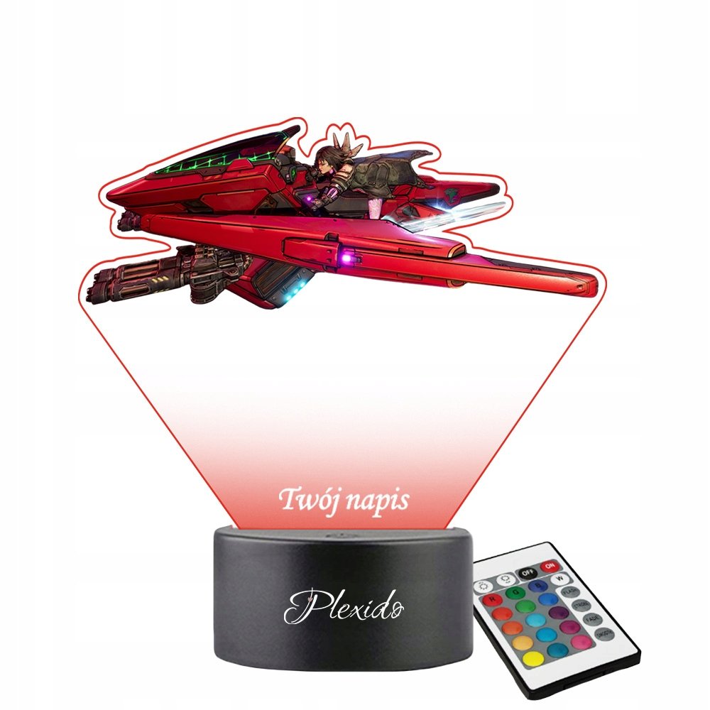 Lampka Nocna Z Nadrukiem Uv Led 3D Borderlands Vex - Plexido | Sklep EMPIK.COM