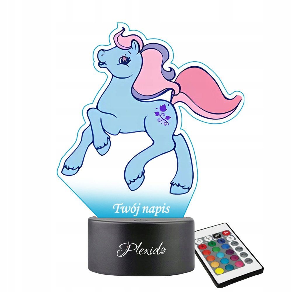 Lampka Nocna z Nadrukiem UV LED Bajka Dla Dzieci My Little Pony Kucyk ...