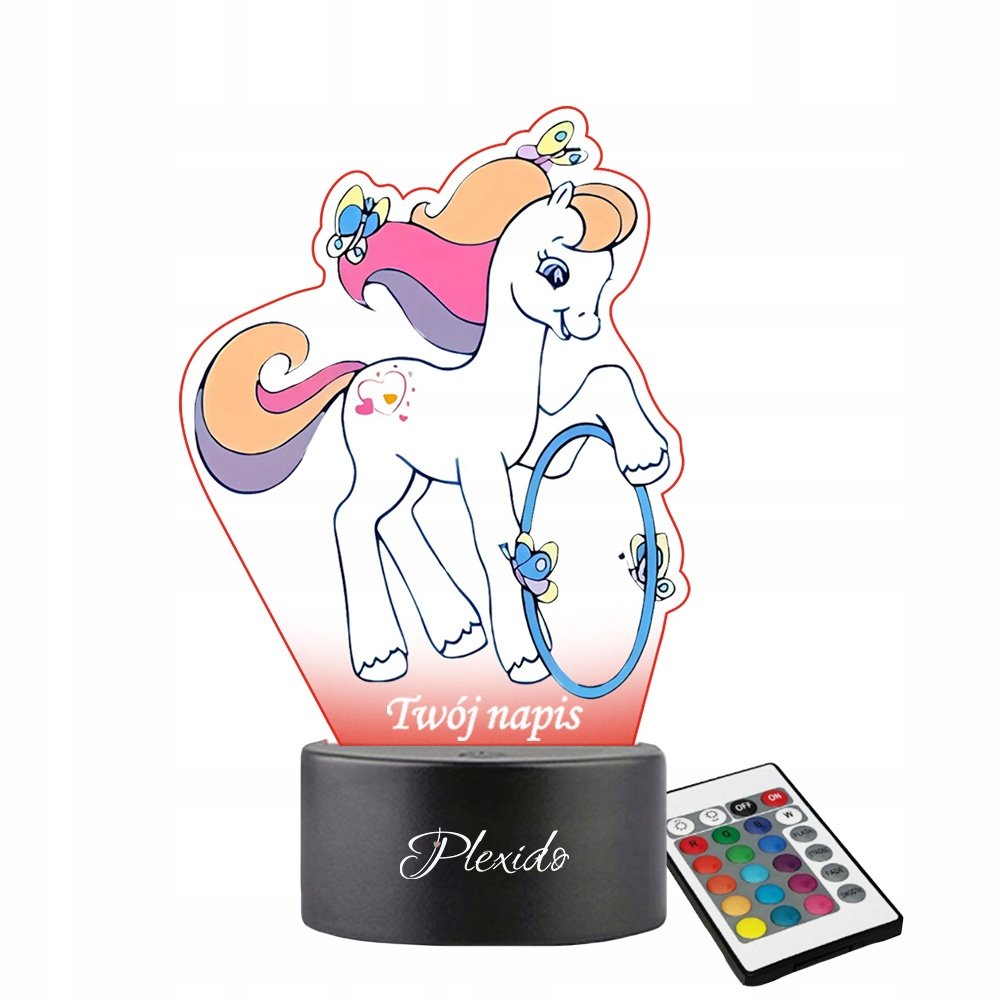 Lampka Nocna z Nadrukiem UV LED Bajka Dla Dzieci My Little Pony Light ...