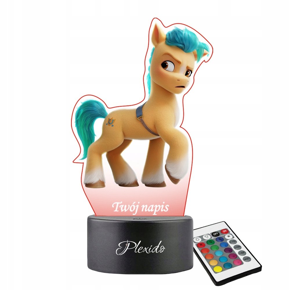 Lampka Nocna z Nadrukiem UV LED Dla Dzieci My Little Pony Hitch ...