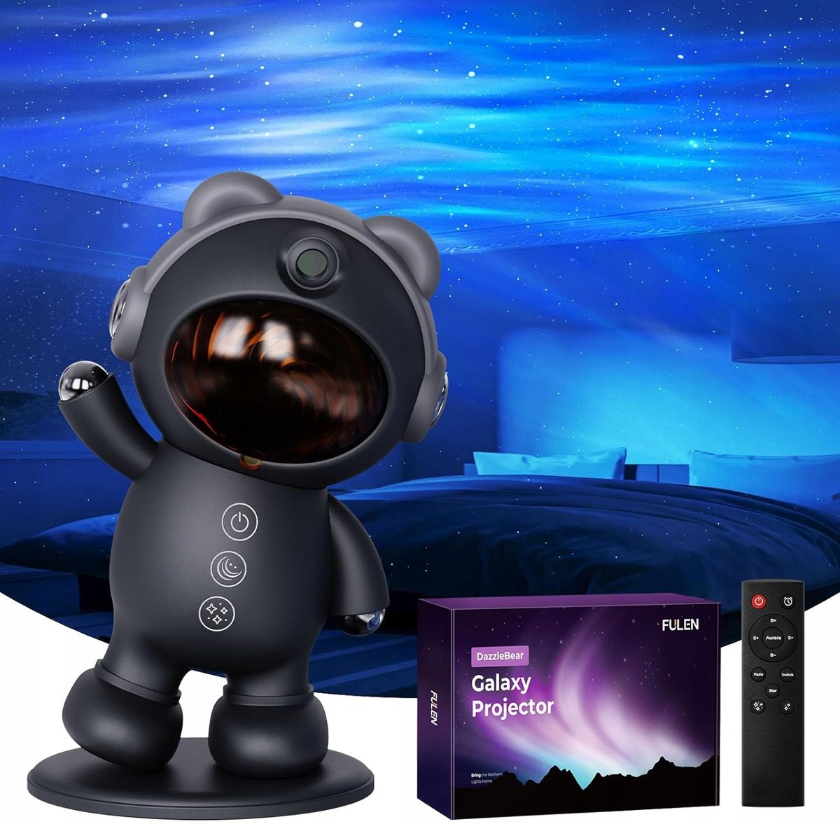 Lampka Projektor Gwiazd Led Nocnych Lampa Sufitowa Aurora Dla Dzieci ...