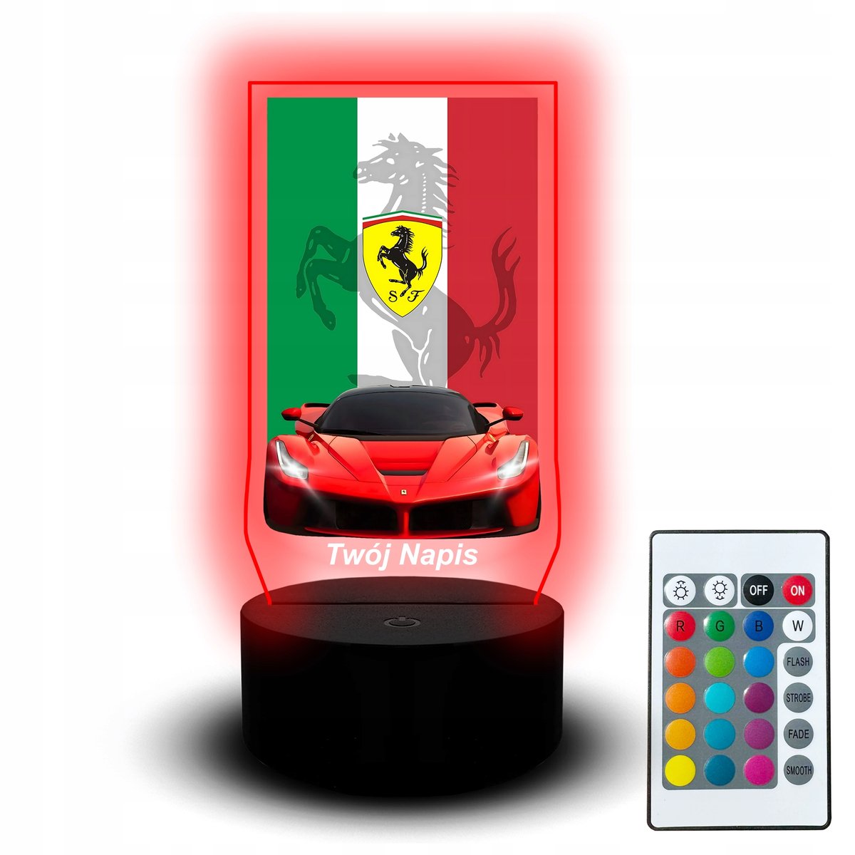 Lampka Statuetka Led Ferrari Enzo Laferrari Rastar Auto Model Zestaw ...