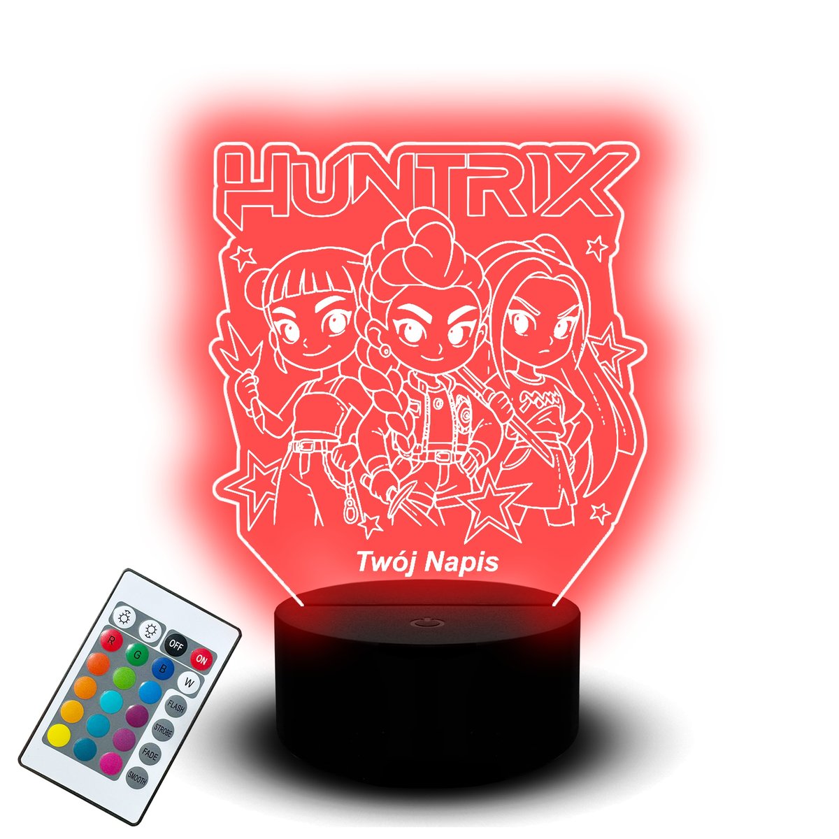 Lampka Z Huntrix Prezent Dla Dziewczynki Fanki K-Pop Bajka Łowczynie ...