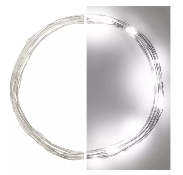 Lampki Choinkowe Nano Łezki 20Led 1,9M Zimna Biel Ip20 Timer - Emos ...