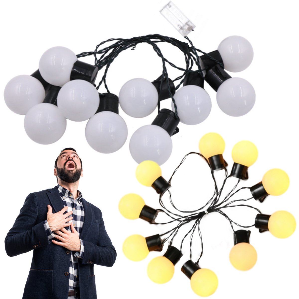 Lampki Girlanda Światełka Łańcuch Świetlny Led Dekoracyjny Na Baterie Loft - Okazeo | Sklep ...