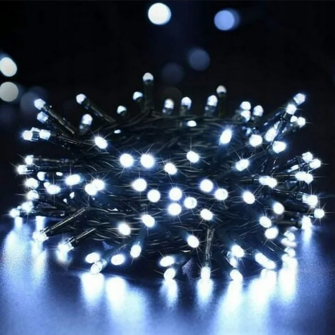 LAMPKI LED 200 LED ZIMNY BIAŁY – 15,5M – NOWOCZESNE ŚWIATŁA ŚWIĄTECZNE ...