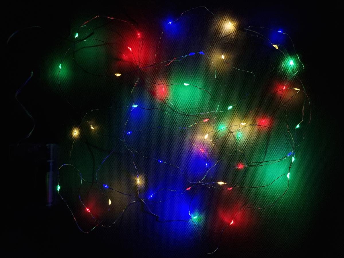 LAMPKI LED 50 kolorowe na baterie (650.1) na stroik choinkę na BOŻE ...