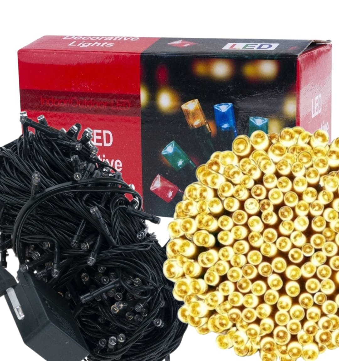 LAMPKI LED 500 LED CIEPŁY BIAŁY – 35,5M – ELEGANCKIE OŚWIETLENIE ...