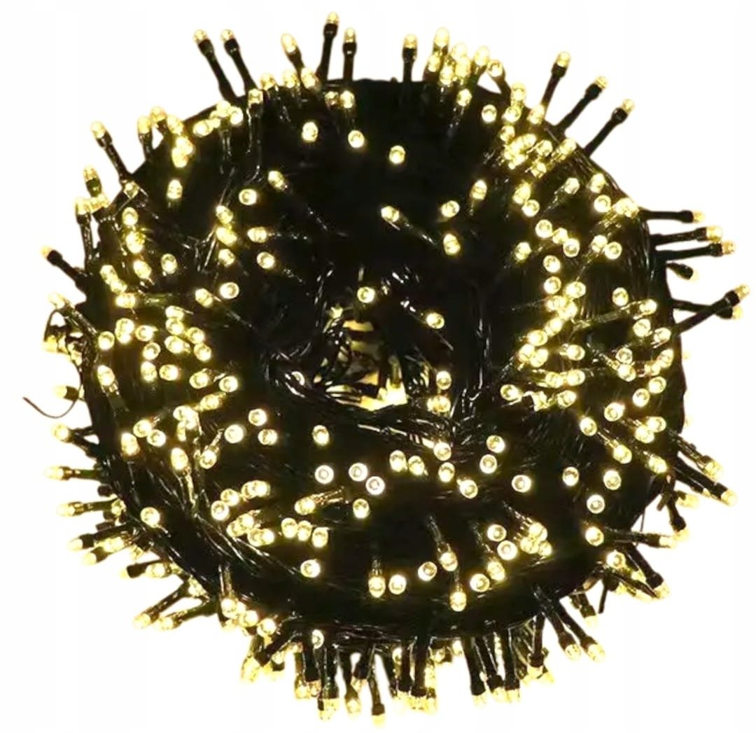 Lampki LED Białe Ciepłe - 300 LED - 22 m - Złota Poświata - Inna marka ...