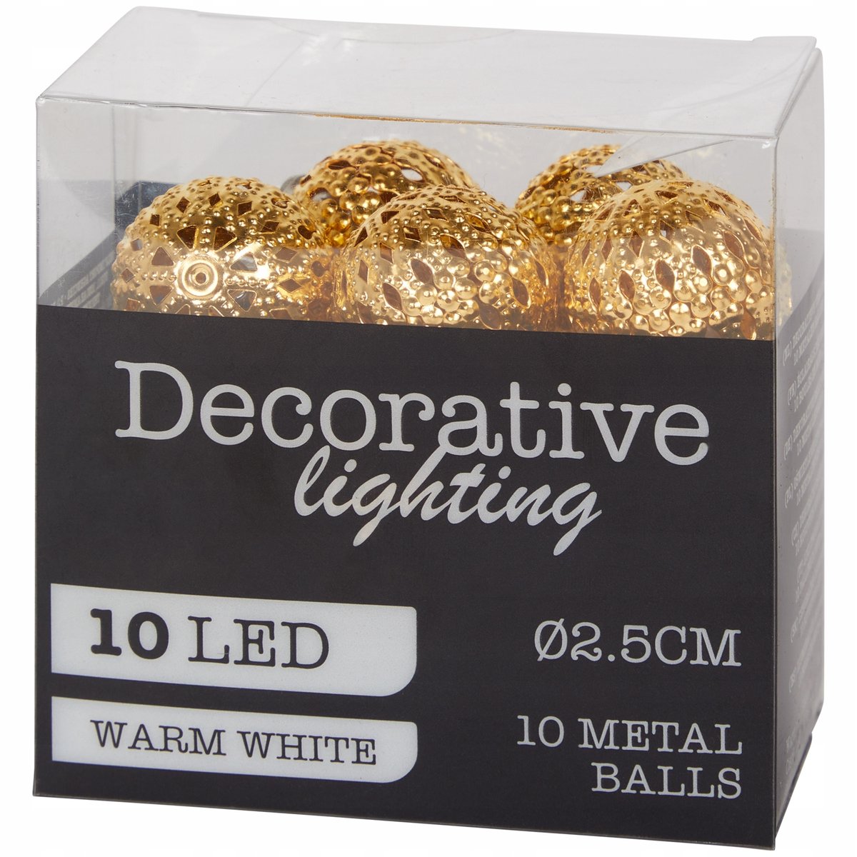 Lampki Led Bombki Na Baterie Girlanda Ażurowe Gold - Inna marka | Sklep EMPIK.COM