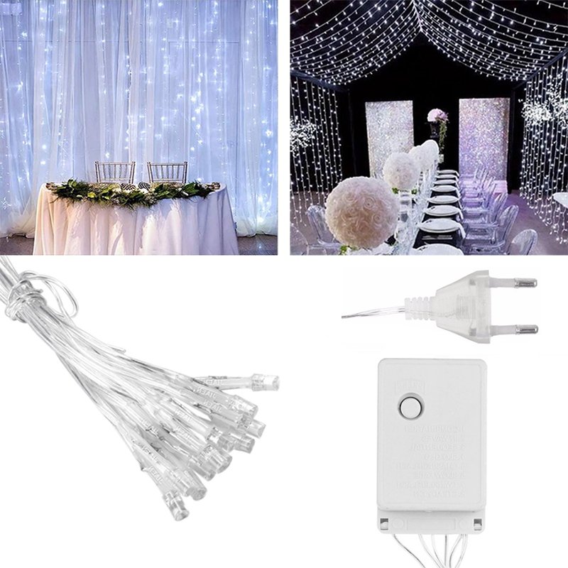 LAMPKI OGRODOWE LED 20M ŚWIATEŁKA GIRLANDA OZDOBY ZEWNĘTRZNE ŚWIATŁO ...