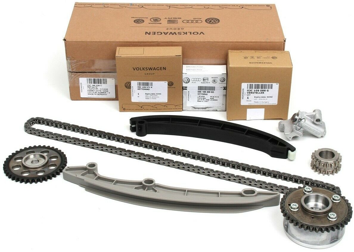 Łańcuch Rozrządu Zestaw Caxa Skoda Audi 03C198229C Oryginał - Skoda ...