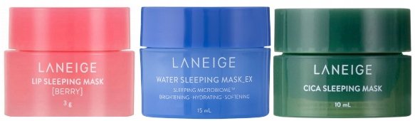 LANEIGE Lip Berry Ex 3g +Water EX 15ml +Cica 10ml zestaw 3 x Sleeping ...
