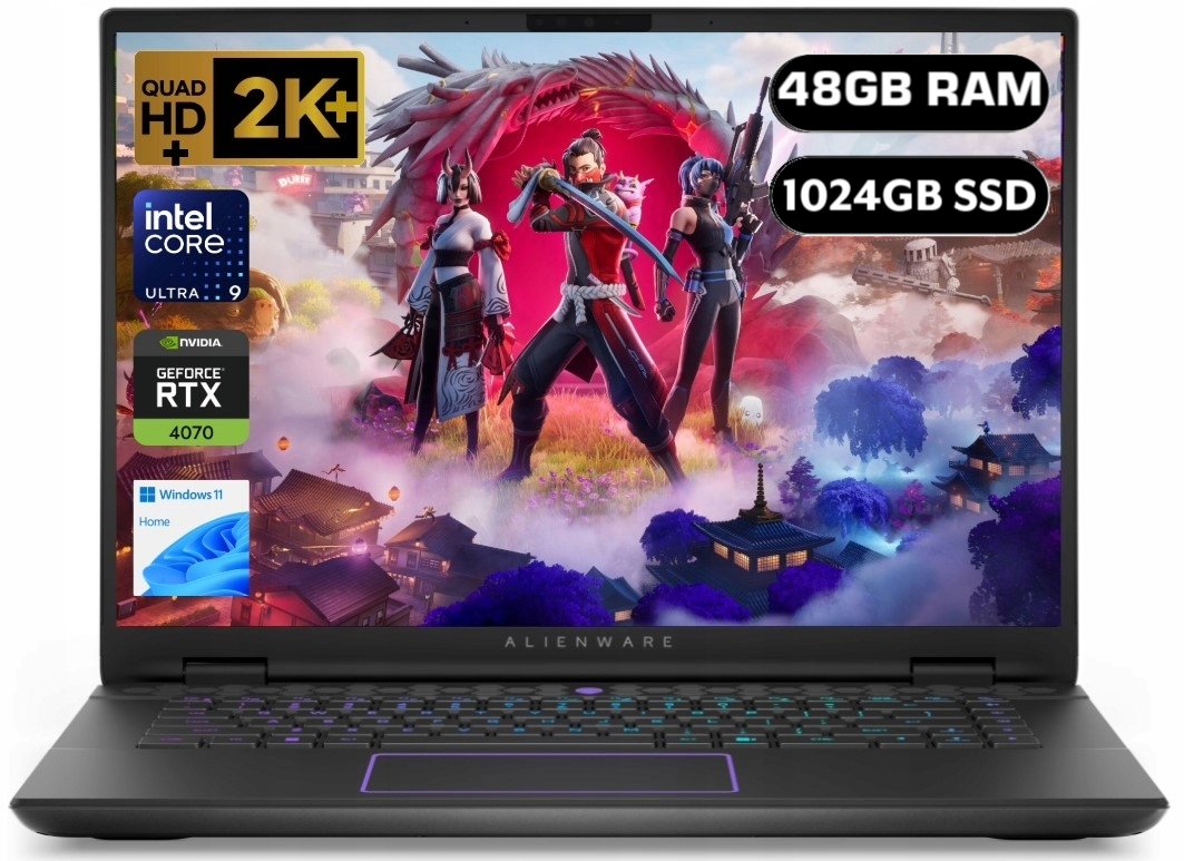 LAPTOP Dell Alienware m16 R2 16 QHD+ 240Hz Ultra 9 48GB 1TB RTX4070 ...