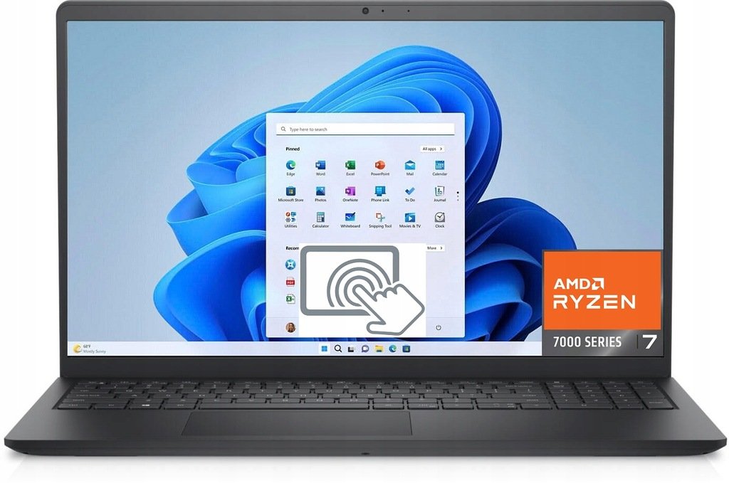 Laptop DELL Inspiron 3535 15,6' FHD Dotyk Ryzen 7 7730U 16GB SSD1024GB ...