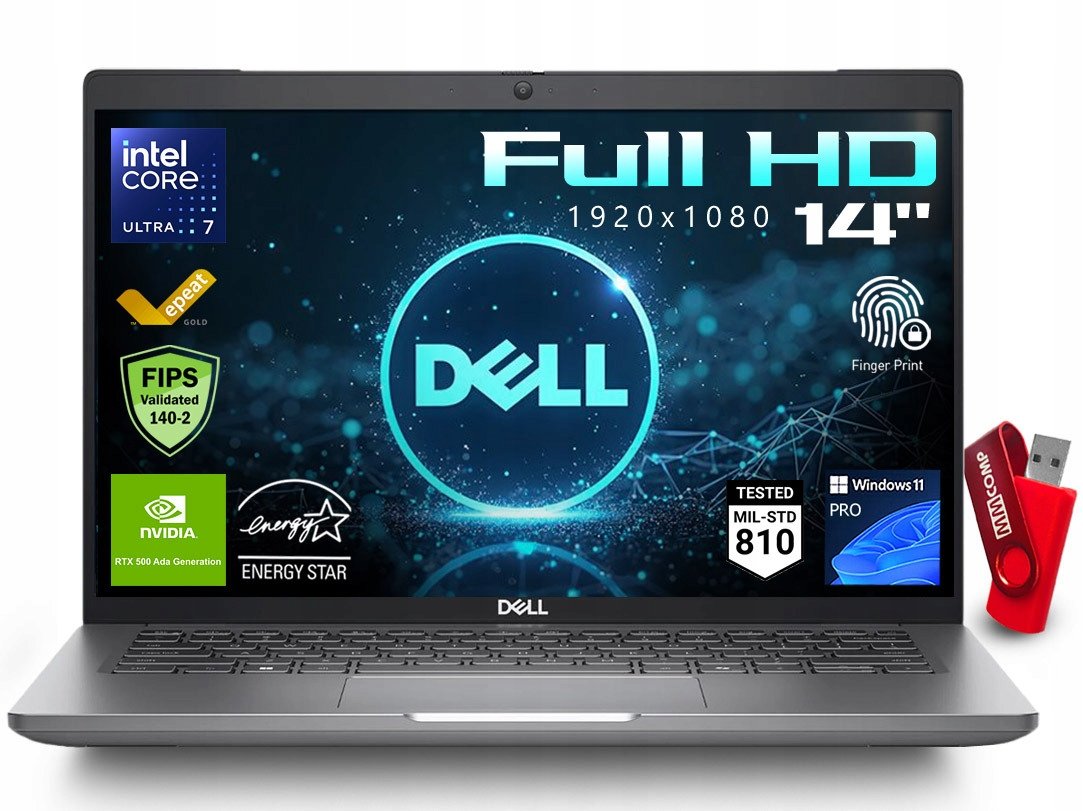 Laptop Dell Precision 3490 Core Ultra 7 64GB 2TB FHD IPS RTX DO ...